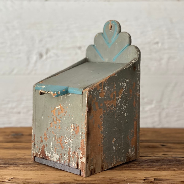 Antique Vintage Salt Box - Etsy