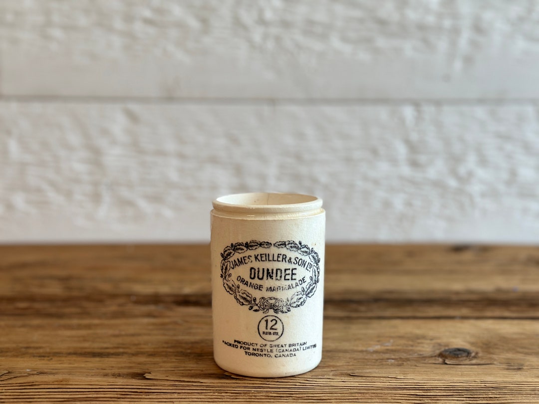 Antique Stoneware Dundee Marmalade Jar, James Keiller & Son's, Early ...