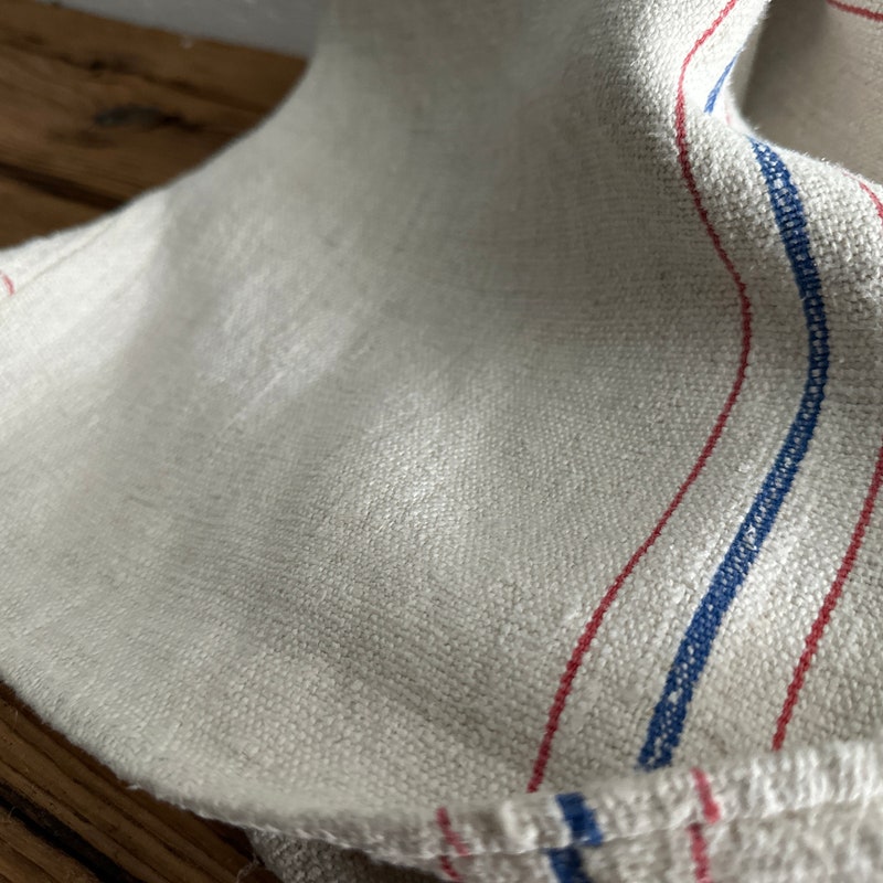 Blue Grain Sack Fabric - Etsy