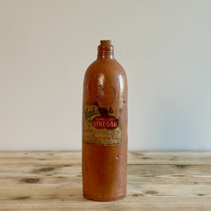 Antique Manhattan Co. Pure Cider Vinegar in a Stoneware Bottle, J.H ...