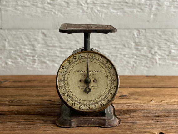 Antique Columbia Family Scale 24 Pounds by Ozs Landers - Etsy