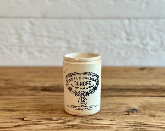 Antique Stoneware Dundee Marmalade Jar, James Keiller & Son's, Early ...