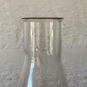 Large Vintage Pyrex Glass Erlenmeyer Flask, Retro Laboratory Glass ...