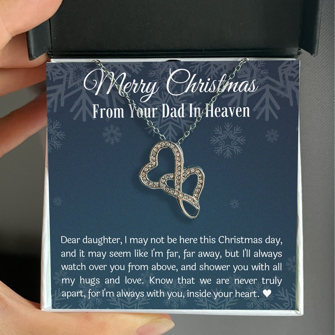 Merry Christmas in Heaven, Loss of Dad Gift, Father Memorial, Daddy ...