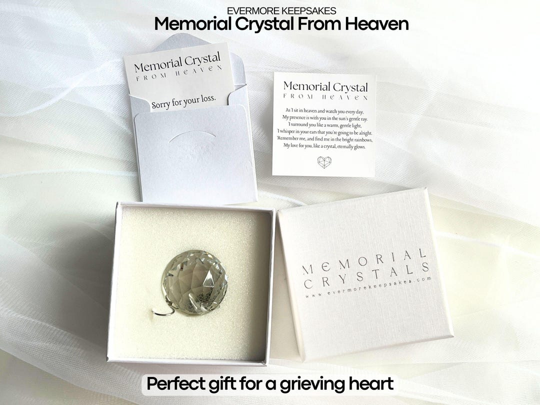 Memorial Crystal Ornament Mothers Day, Crystal for Loss of Loved One ...