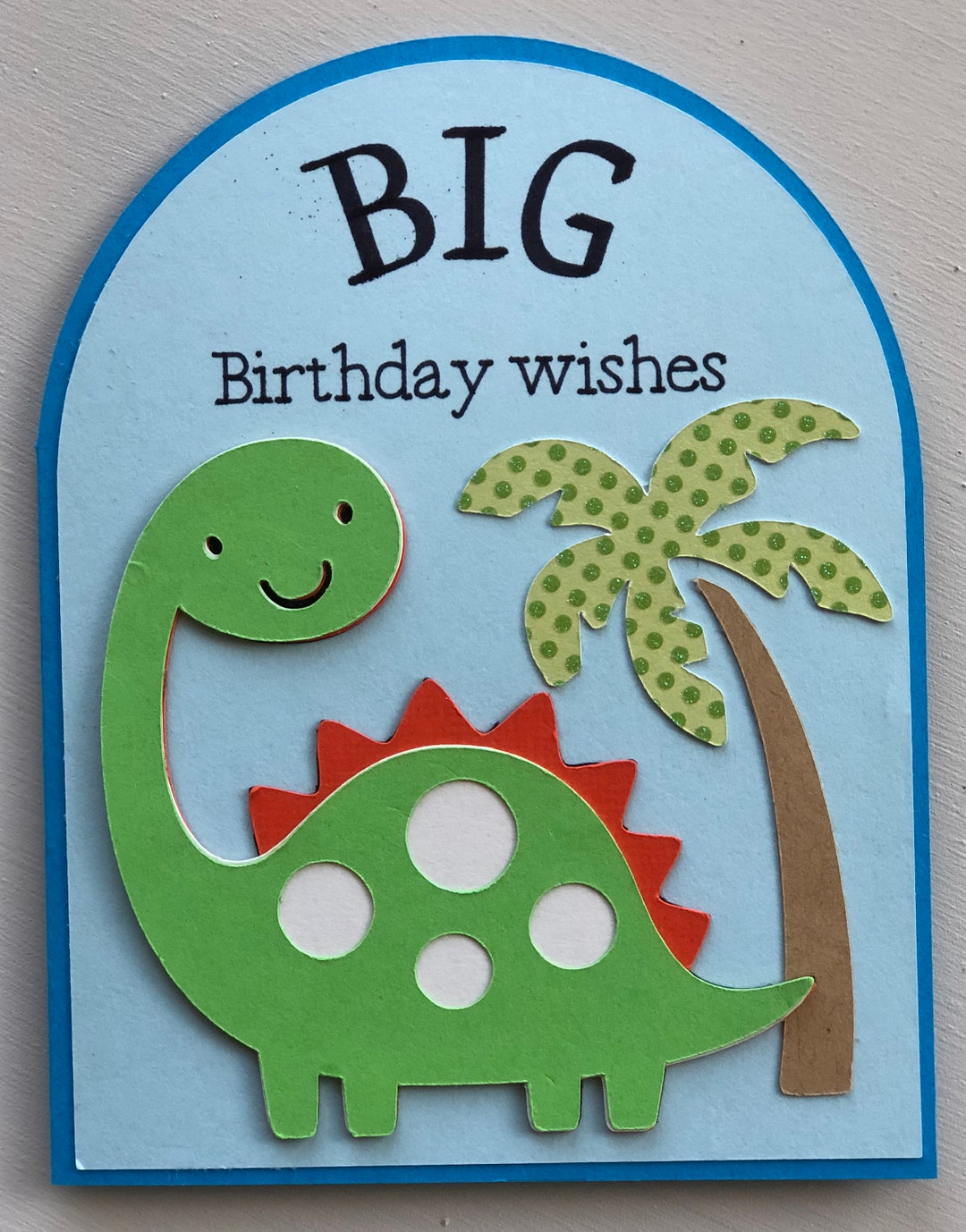 Dinosaur Birthday Card---free Shipping - Etsy