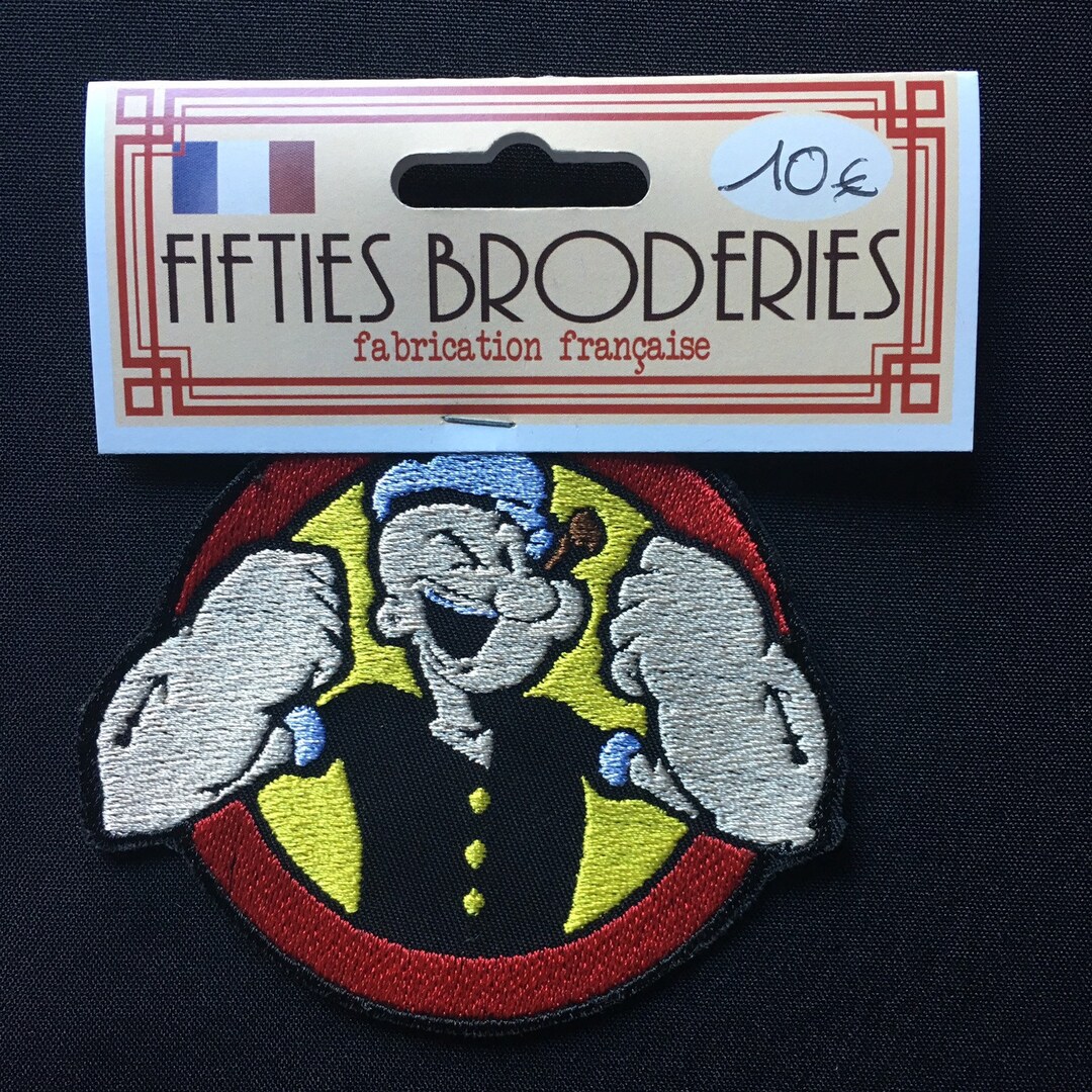 POPEYE Embroidered Sew-on Patch - Etsy