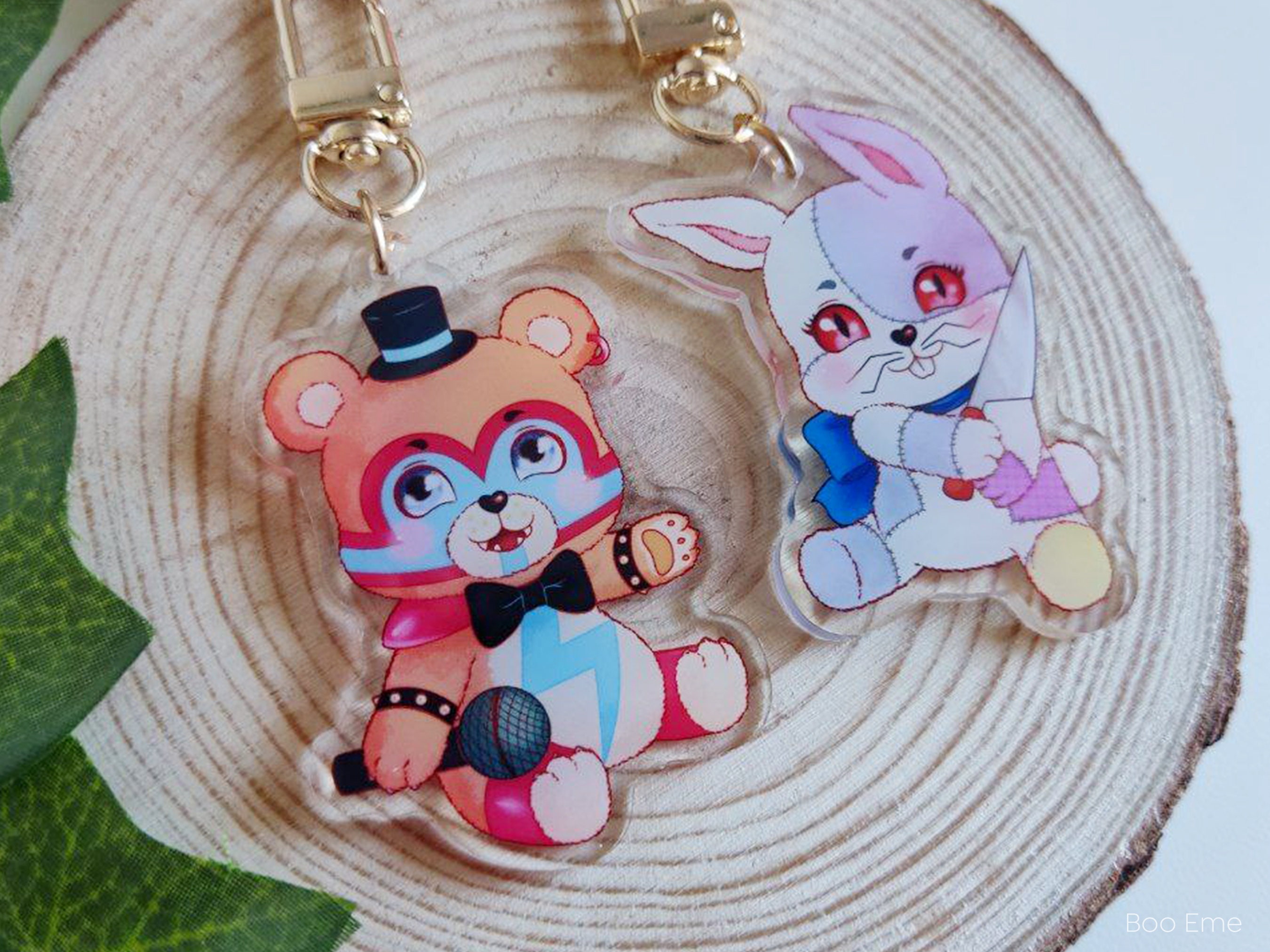 FNAF Security Breach Plushies Fanart Acrylic Keychains - Etsy