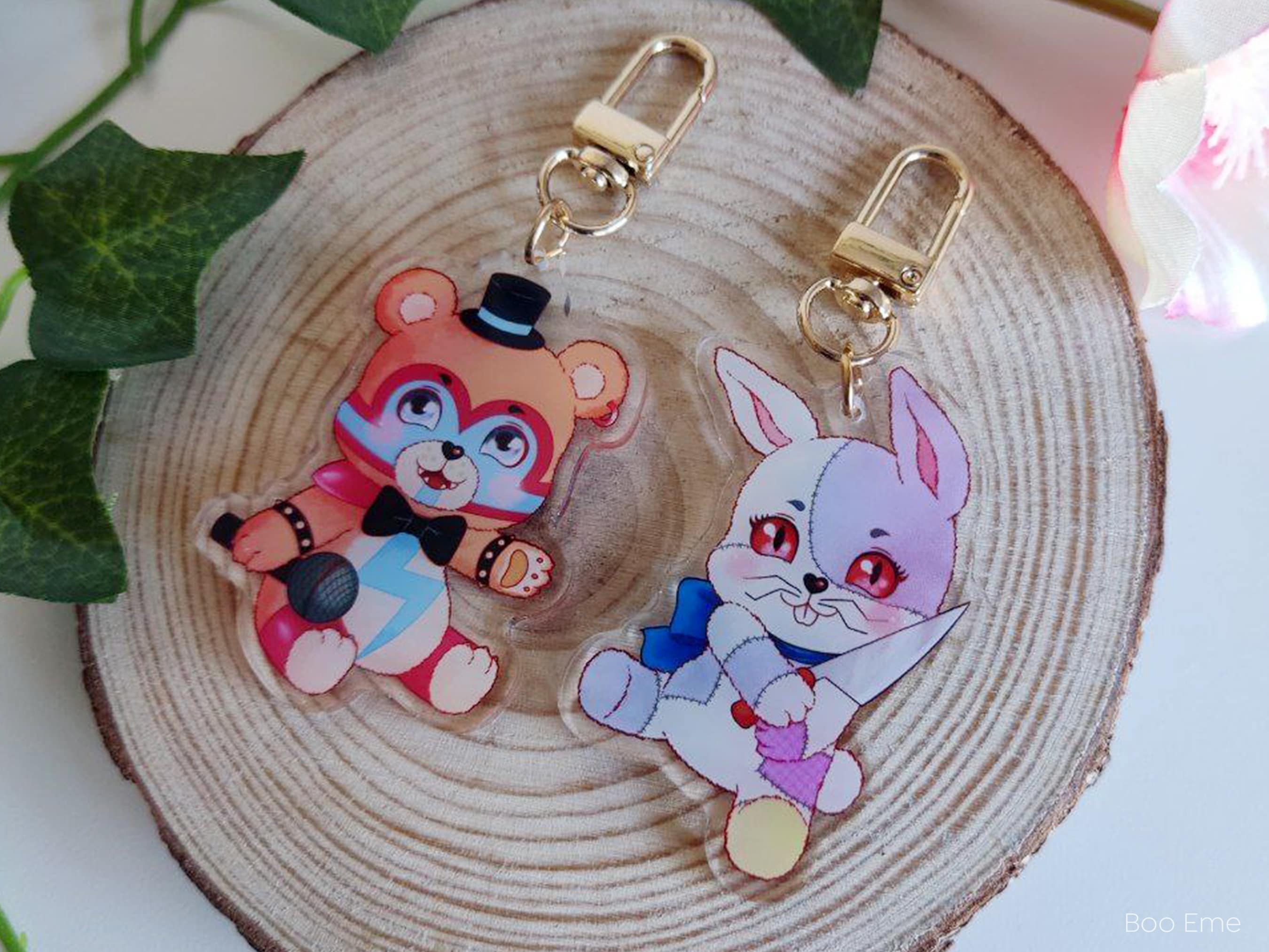 FNAF Security Breach Plushies Fanart Acrylic Keychains - Etsy