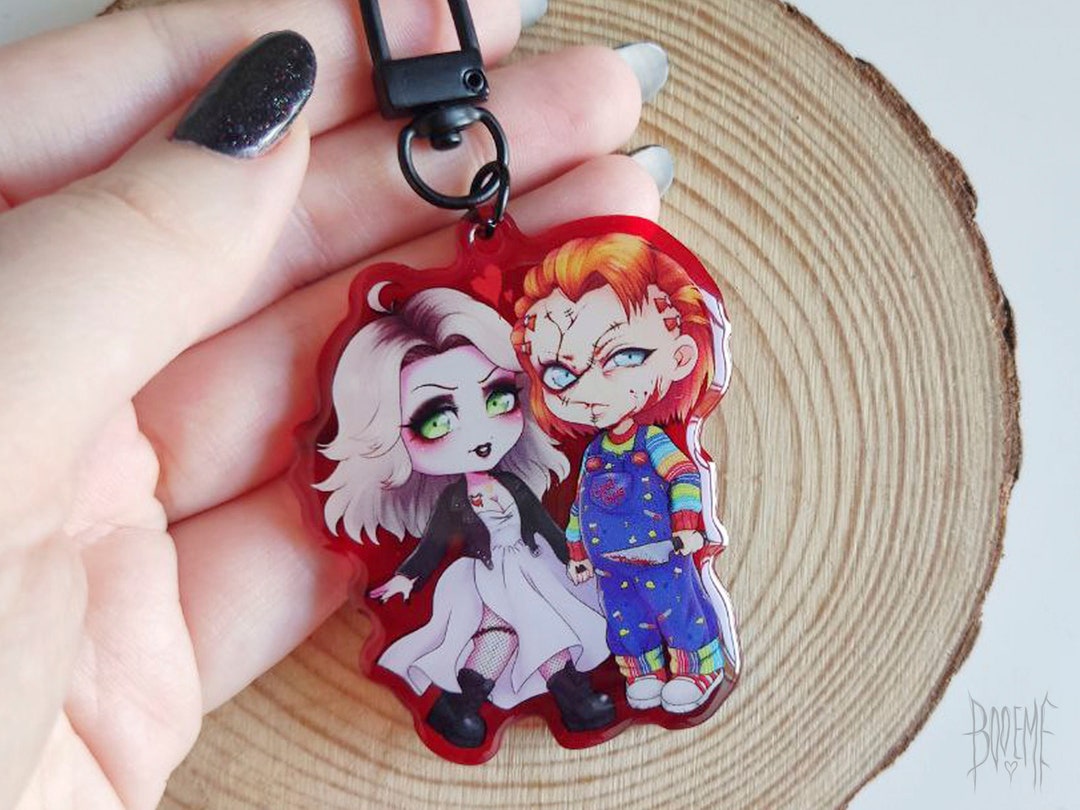 Chucky & Tiffany Fanart Acrylic Keychain - Etsy