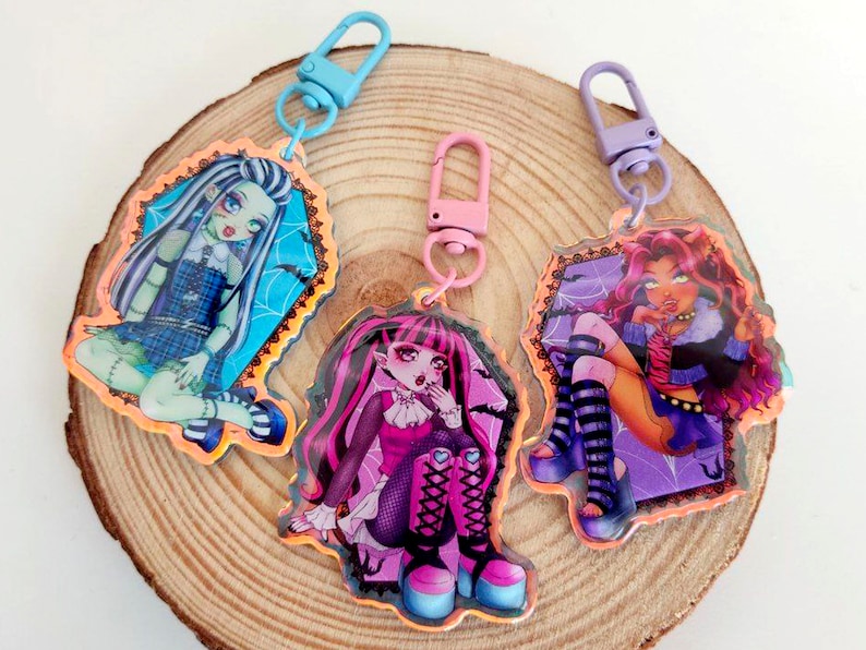 M0nster H¡gh Coffin Fanart - Rainbow Acrylic Keychains - Etsy