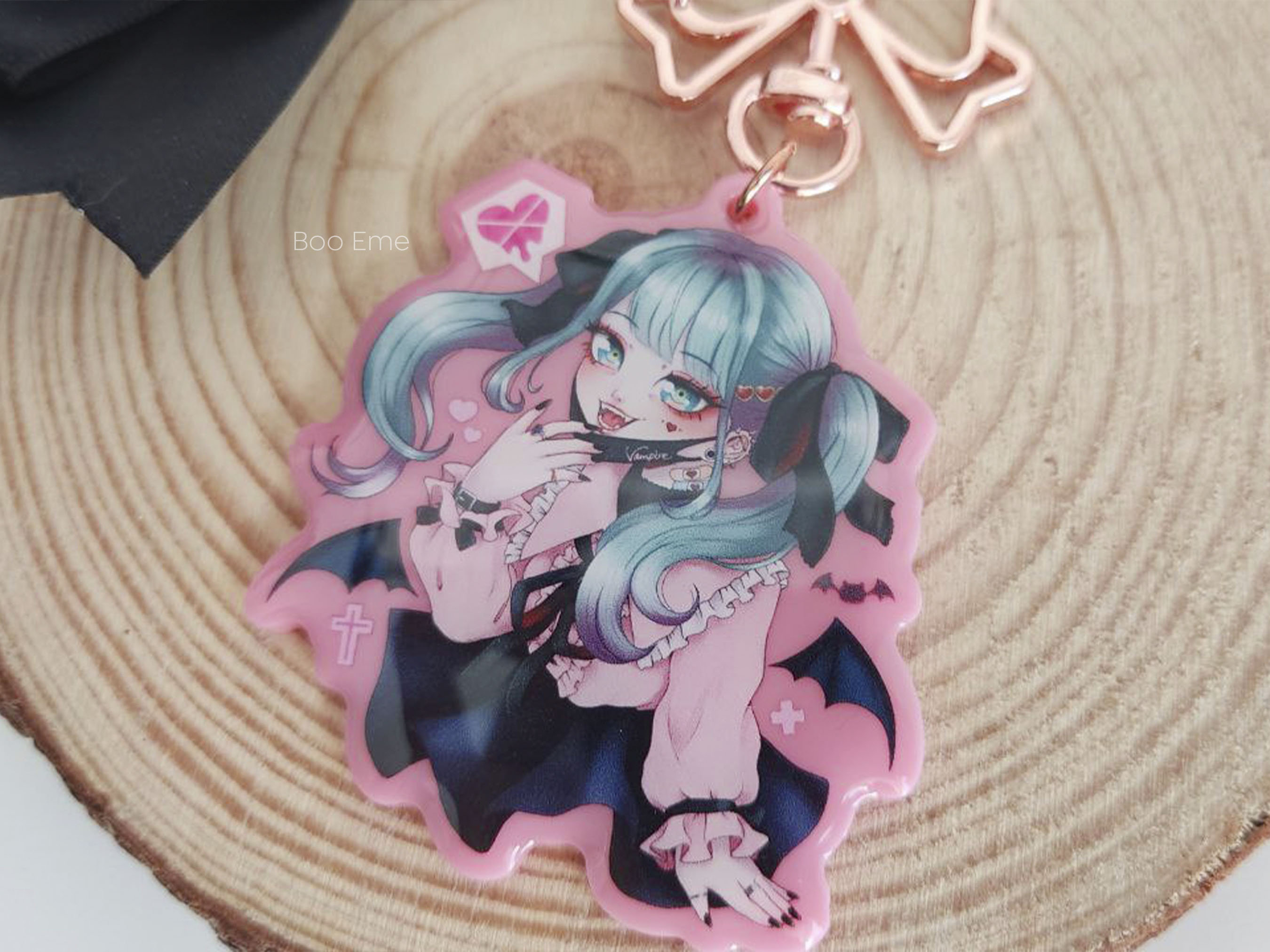 Vampire Miku Hatsune Vocaloid Fanart Acrylic Keychains & - Etsy