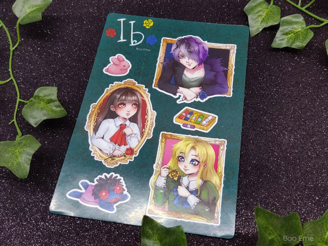 Ib Game Paintings Fanart - A5 Sticker Sheet - Etsy