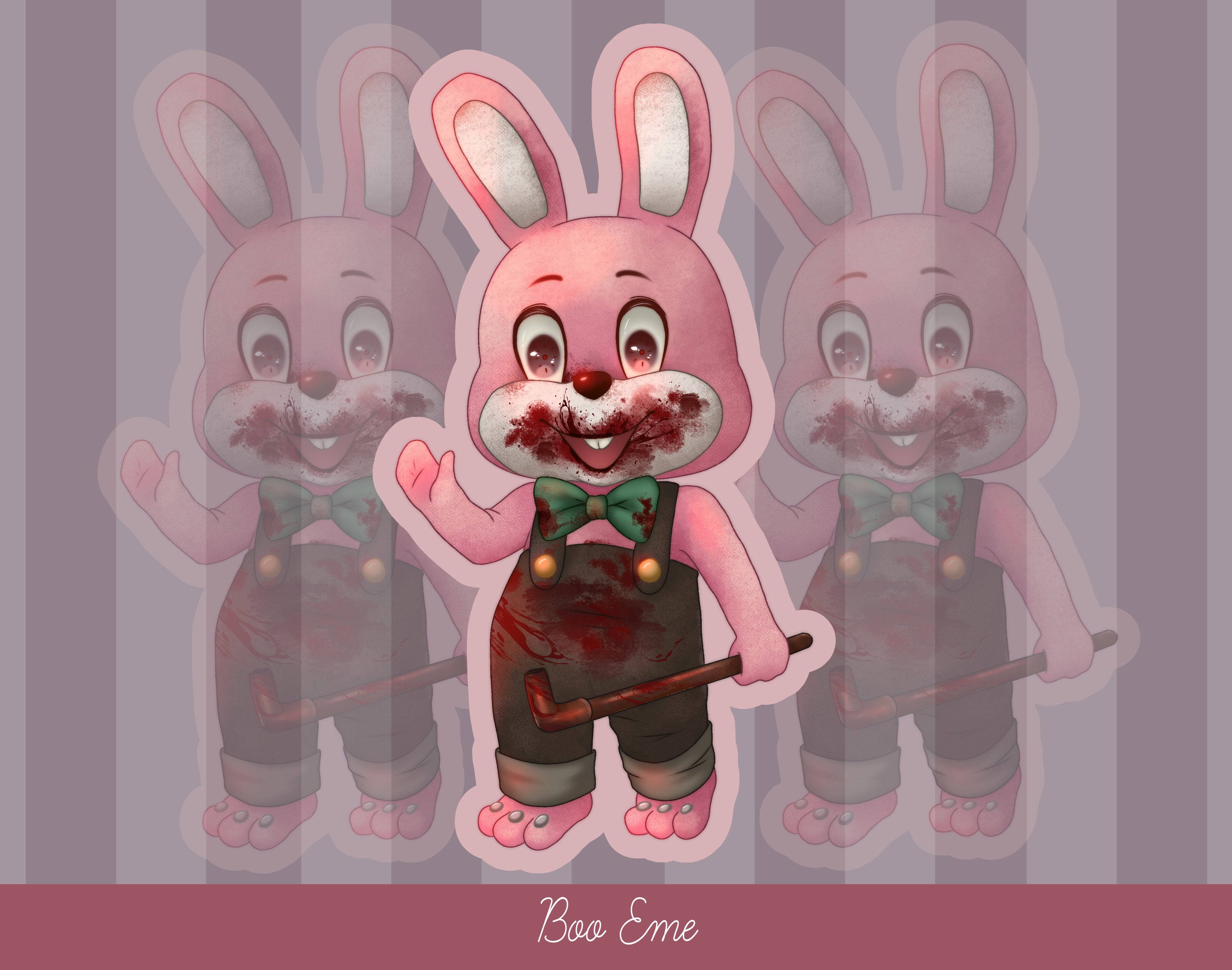 Stickers, Labels & Tags Paper Silent Hill Robbie the Rabbit Sticker ...