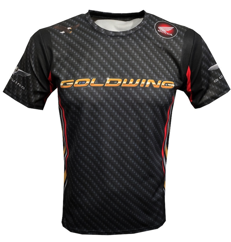 GL 1800 Goldwing Carbon Look Tourer 3d All Over Print T-shirt Overall ...