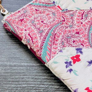 Vintage Quilt Bag, Zippered Pouch, Handmade Clutch, Antique Patchwork ...