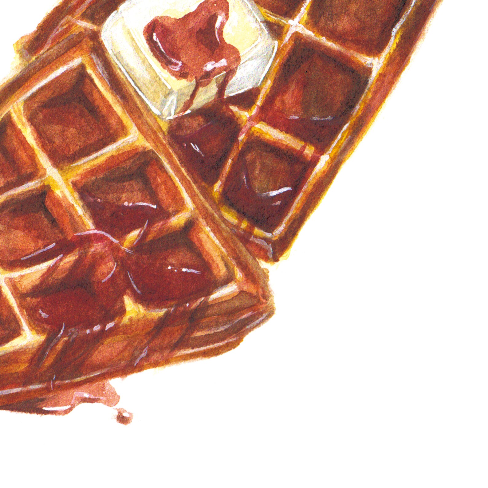 Waffles Printable INSTANT DOWNLOAD POSTER/ Kitchen wall art / | Etsy