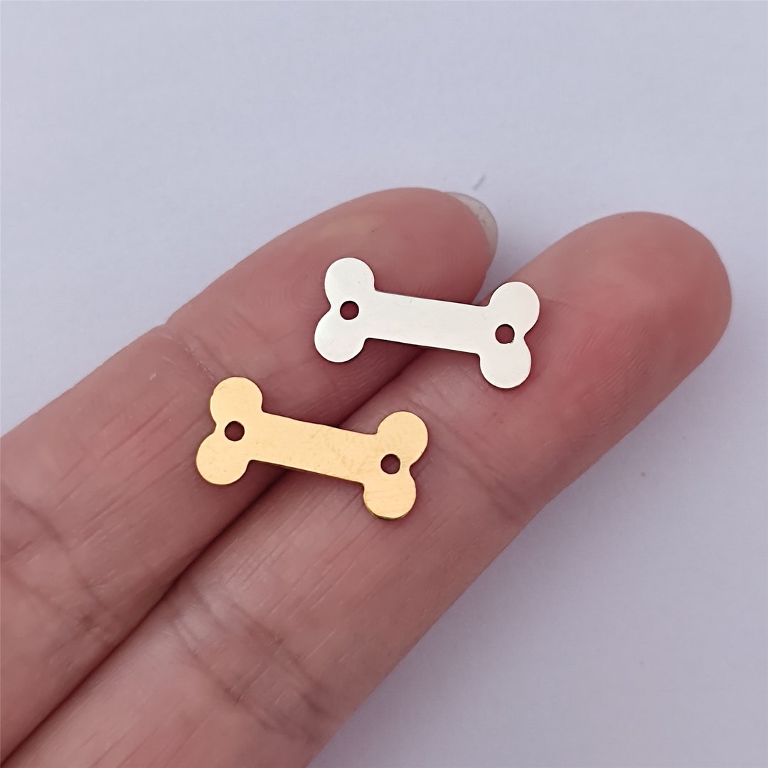 Dog Bone Charm Connector Stainless Steel for Jewelry Making - Etsy