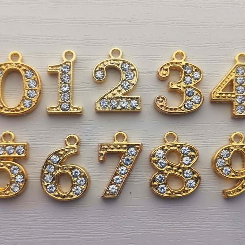 Number Charms - Etsy