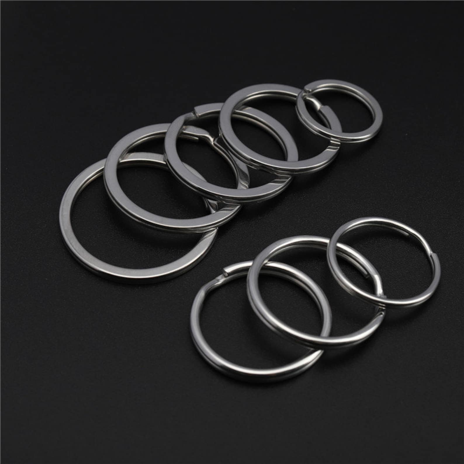 Split Key Ring Split Keyring Stainless Steel - Etsy