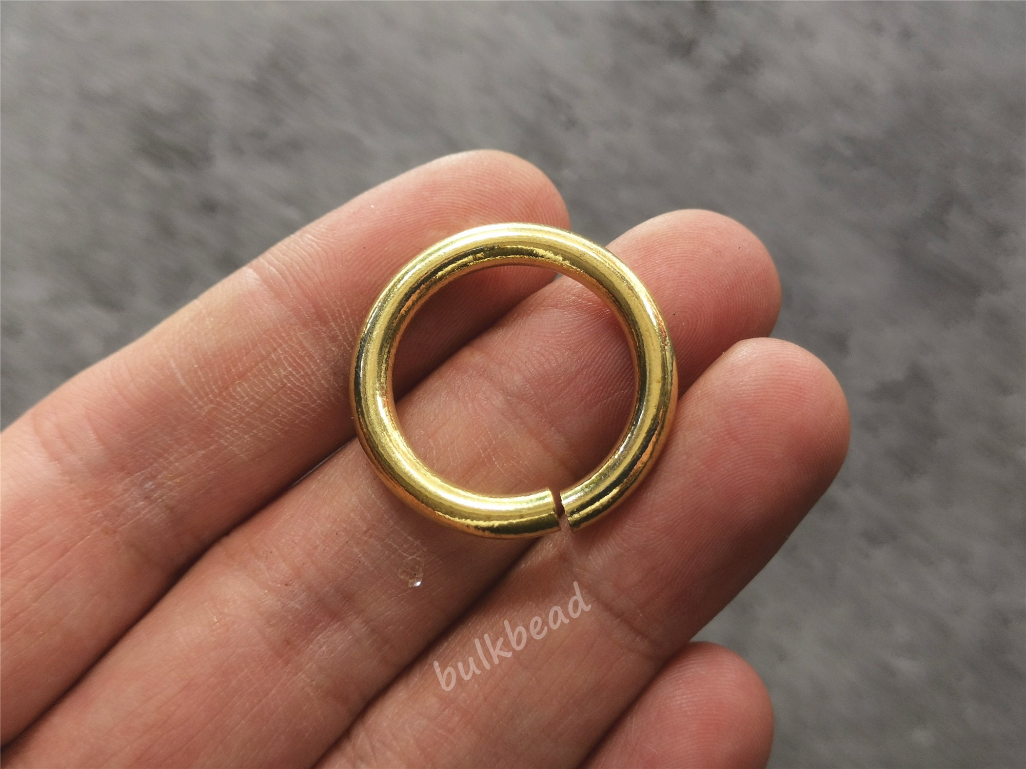 Solid Brass Open Jump Ring Connector Ring 26mm 20mm 10mm Leather Craft ...