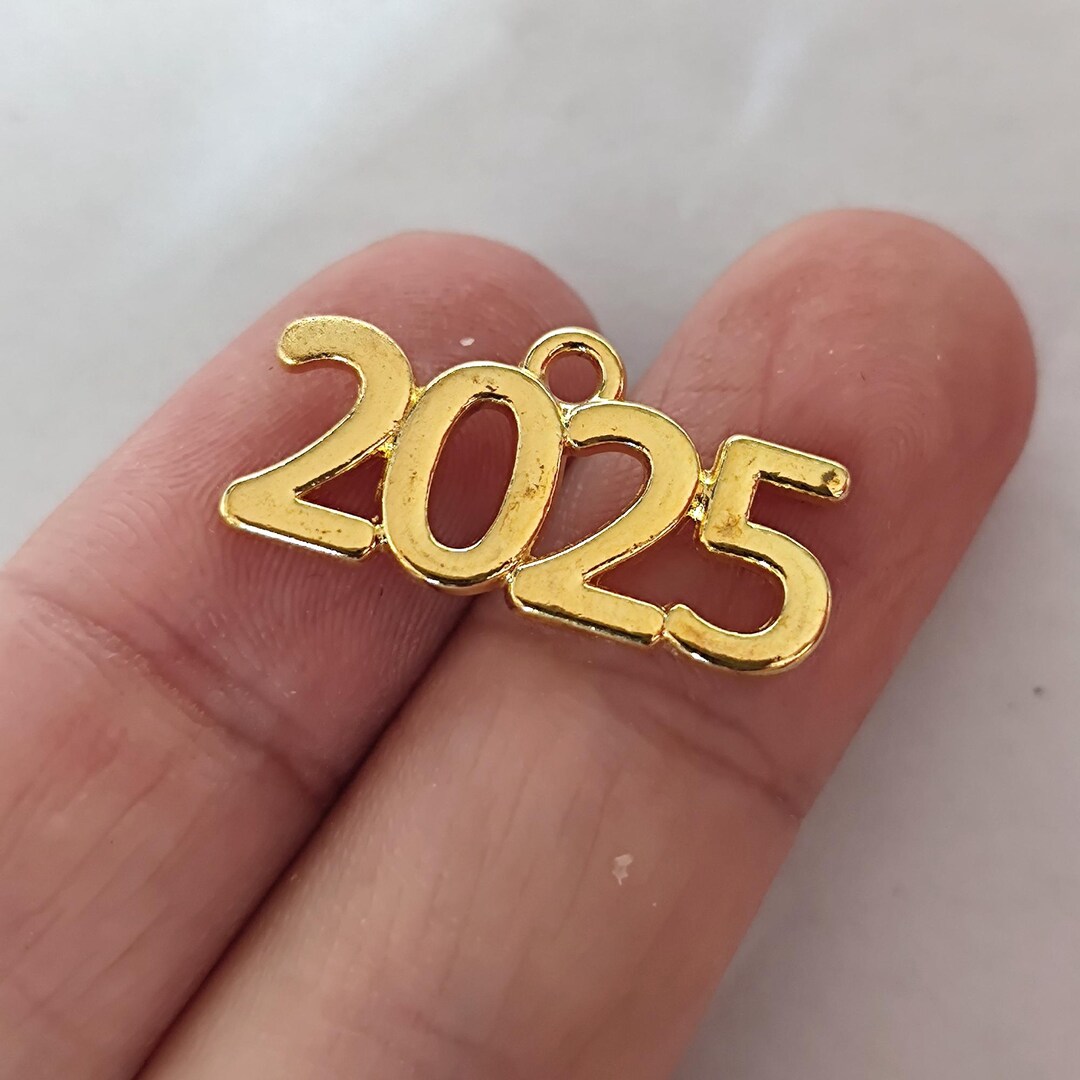 2025 New Year Number Charm for Jewelry Making - Etsy Australia