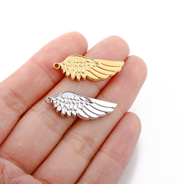 Angel Wing Charm - Etsy