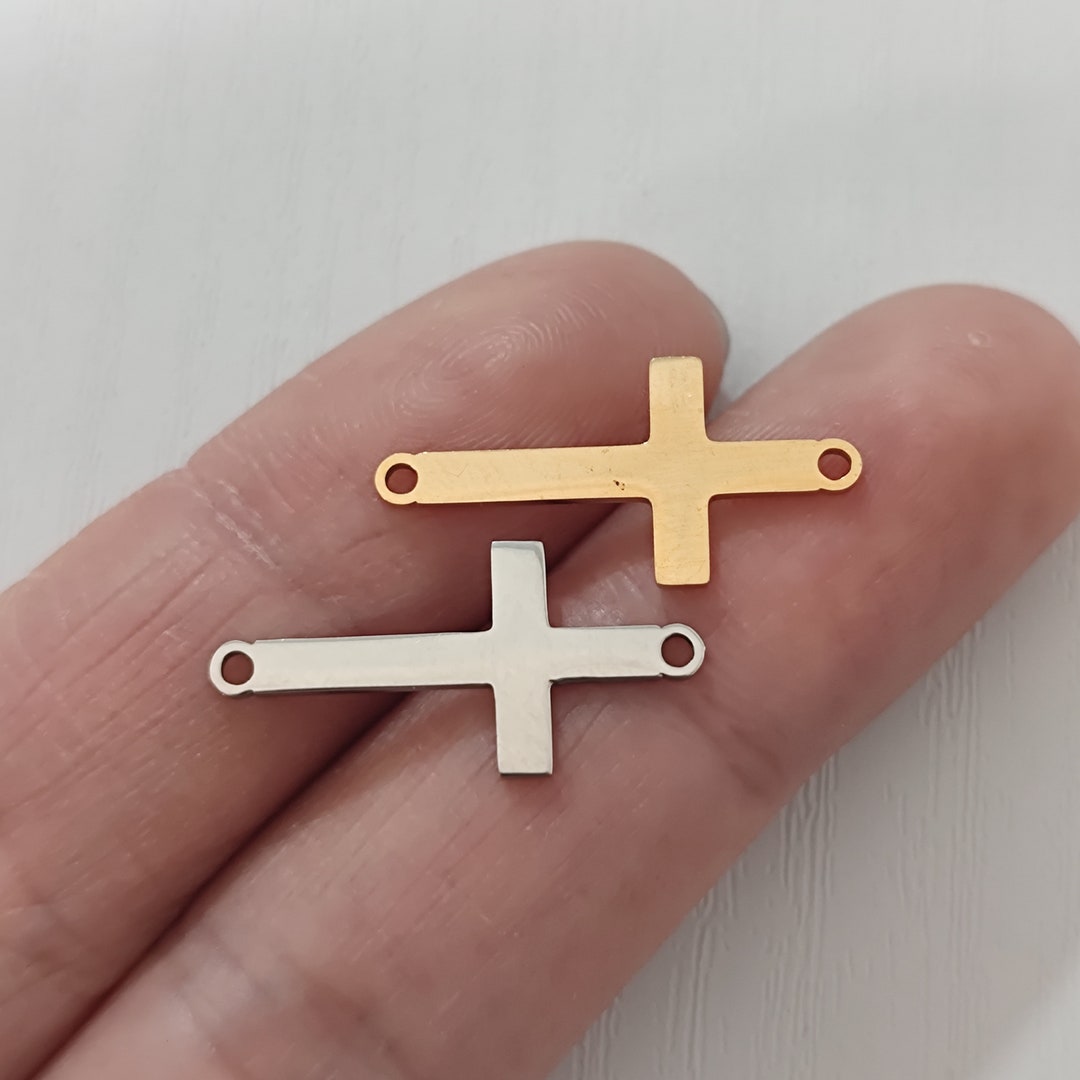 Simple Cross Charm Stainless Steel for Jewelry Making - Etsy