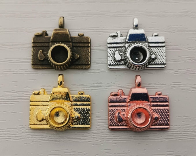 Vintage Monet Camera Stanhope Charm Silver Tone Bracelet Gift for Her ...