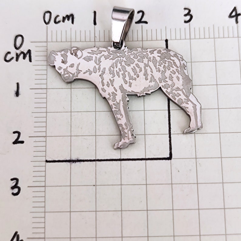 One Side Hyena Pendant Stainless Steel for Men Jewelry - Etsy