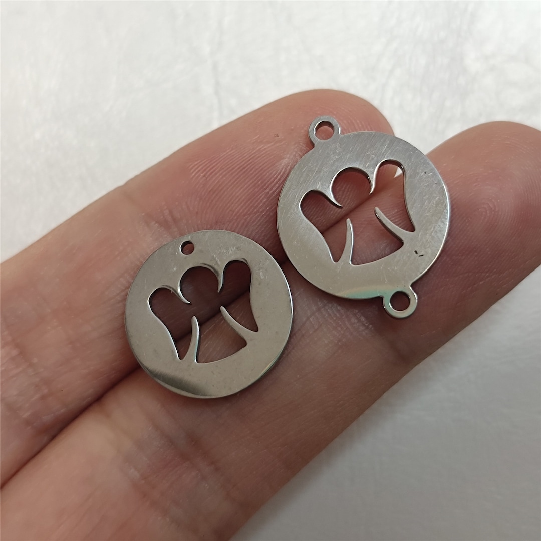 Guardian Angel Charm Connector Stainless Steel - Etsy