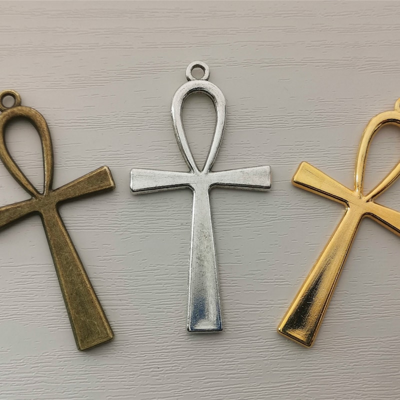 Gold Ankh Large Pendant - Etsy