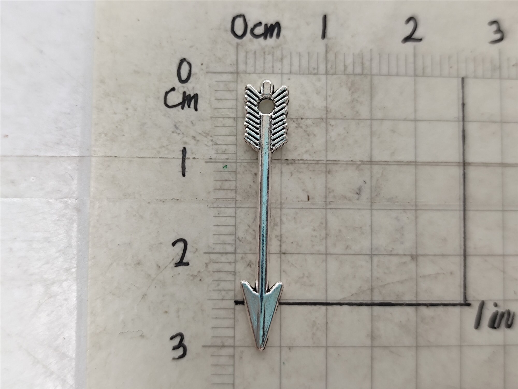 Arrow Charm Arrow Connector Antique Silver Bulk Bracelet - Etsy