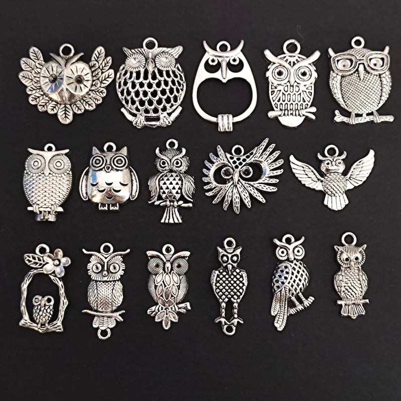 Owl Charms - Etsy