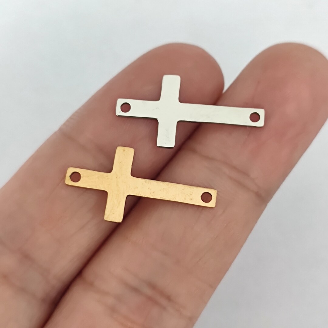 Simple Cross Charm Stainless Steel for Jewelry Making - Etsy