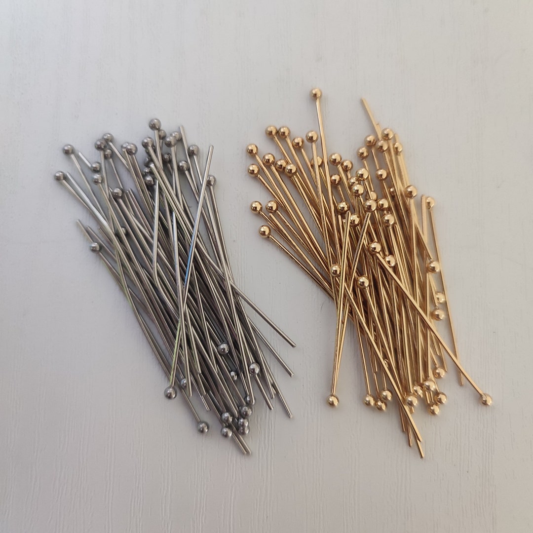 100PCS Stainless Steel Ball Head Pins for Jewelry Making - Etsy