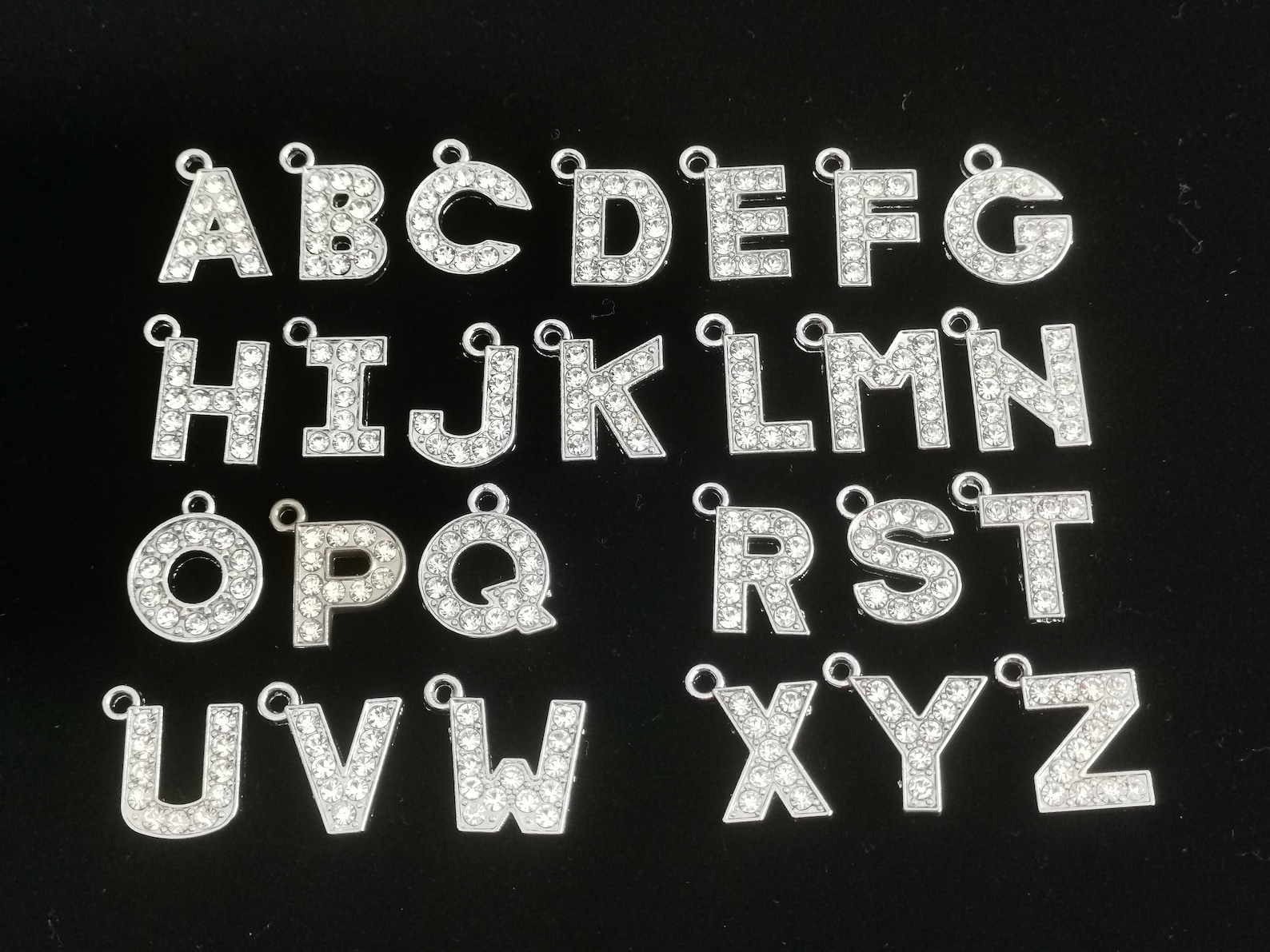 Letters A-Z Alphabet Charm Letter Initial Charm Set Large | Etsy