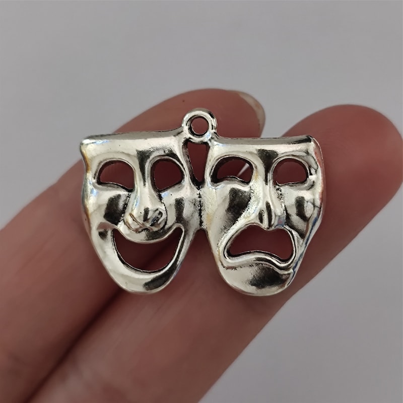 Drama Masks Charm - Etsy