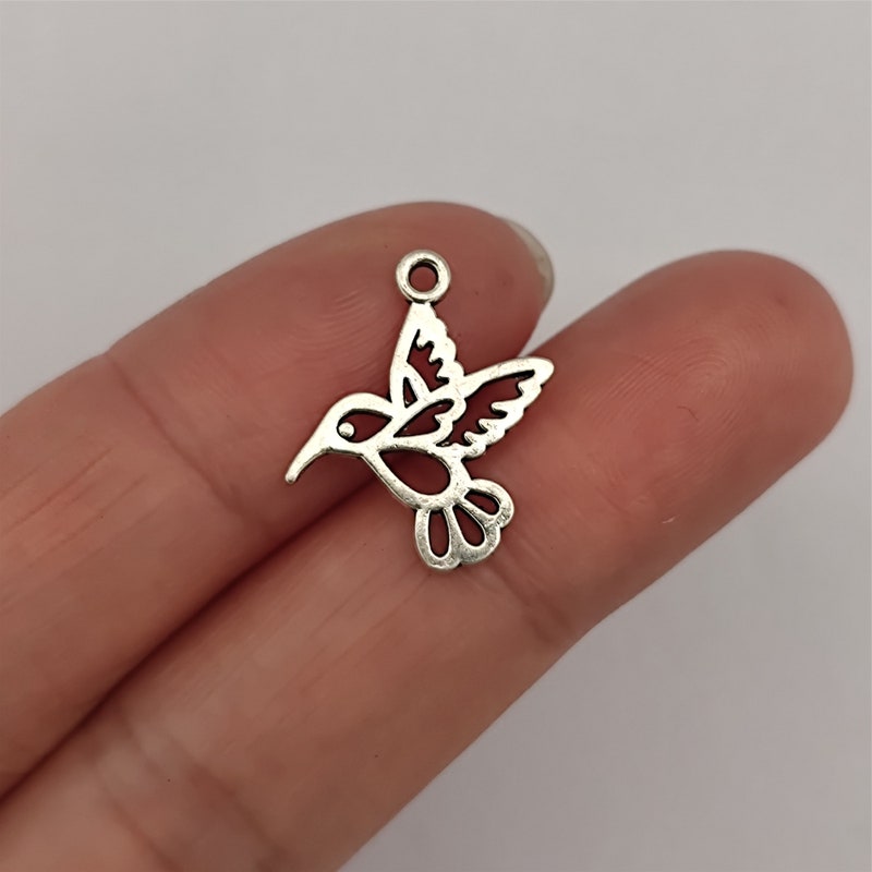 Hummingbird Charm - Etsy