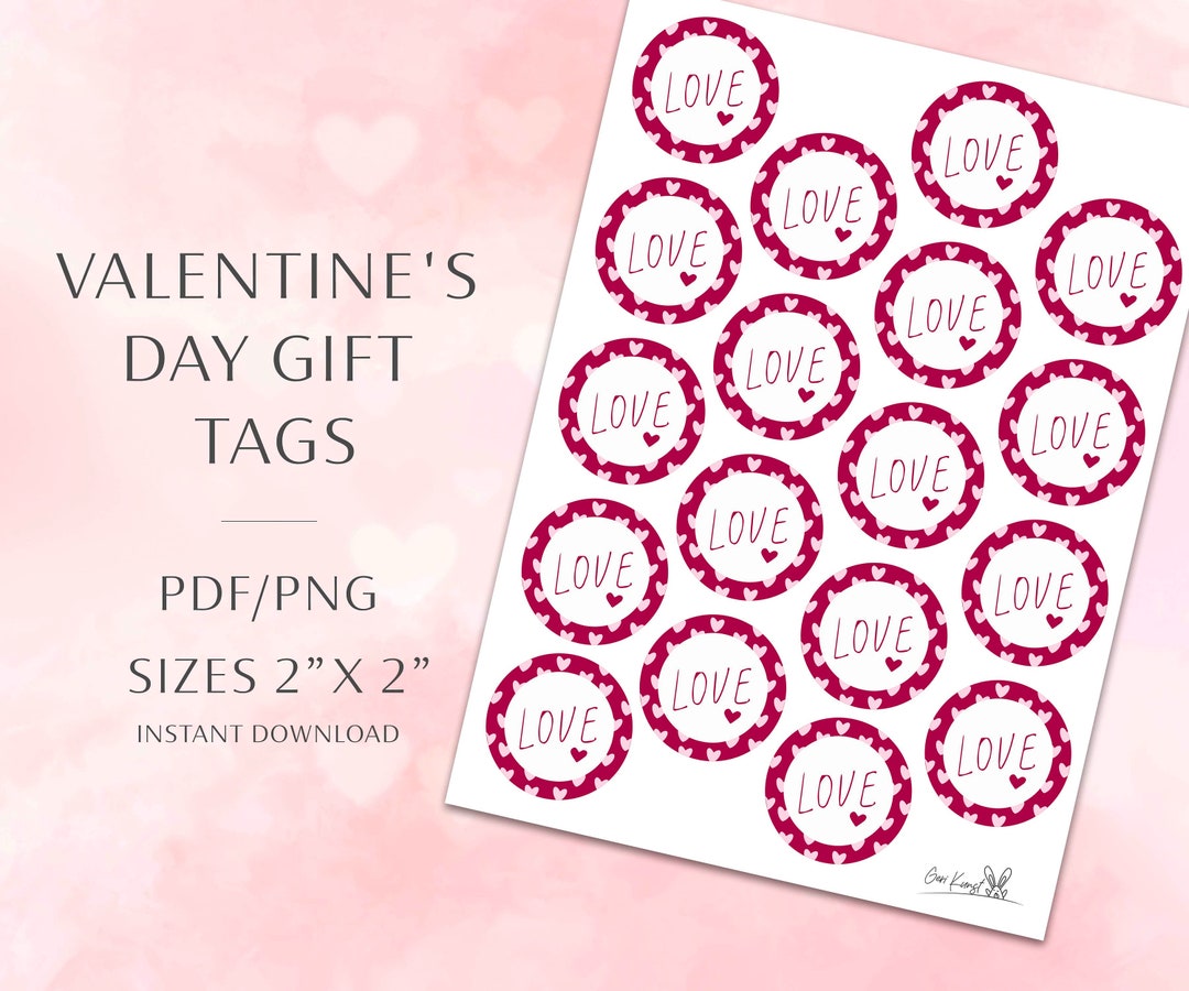 Love Gift Tags, Printable Wedding Gift Tags, PDF, PNG - Etsy