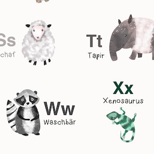 ABC Posters, Animal Alphabet, Learn ABC, Alphabet Posters With Cute ...