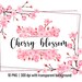 Cherry Blossom Flower Png Graphic Illustration Clip Art Botanical ...