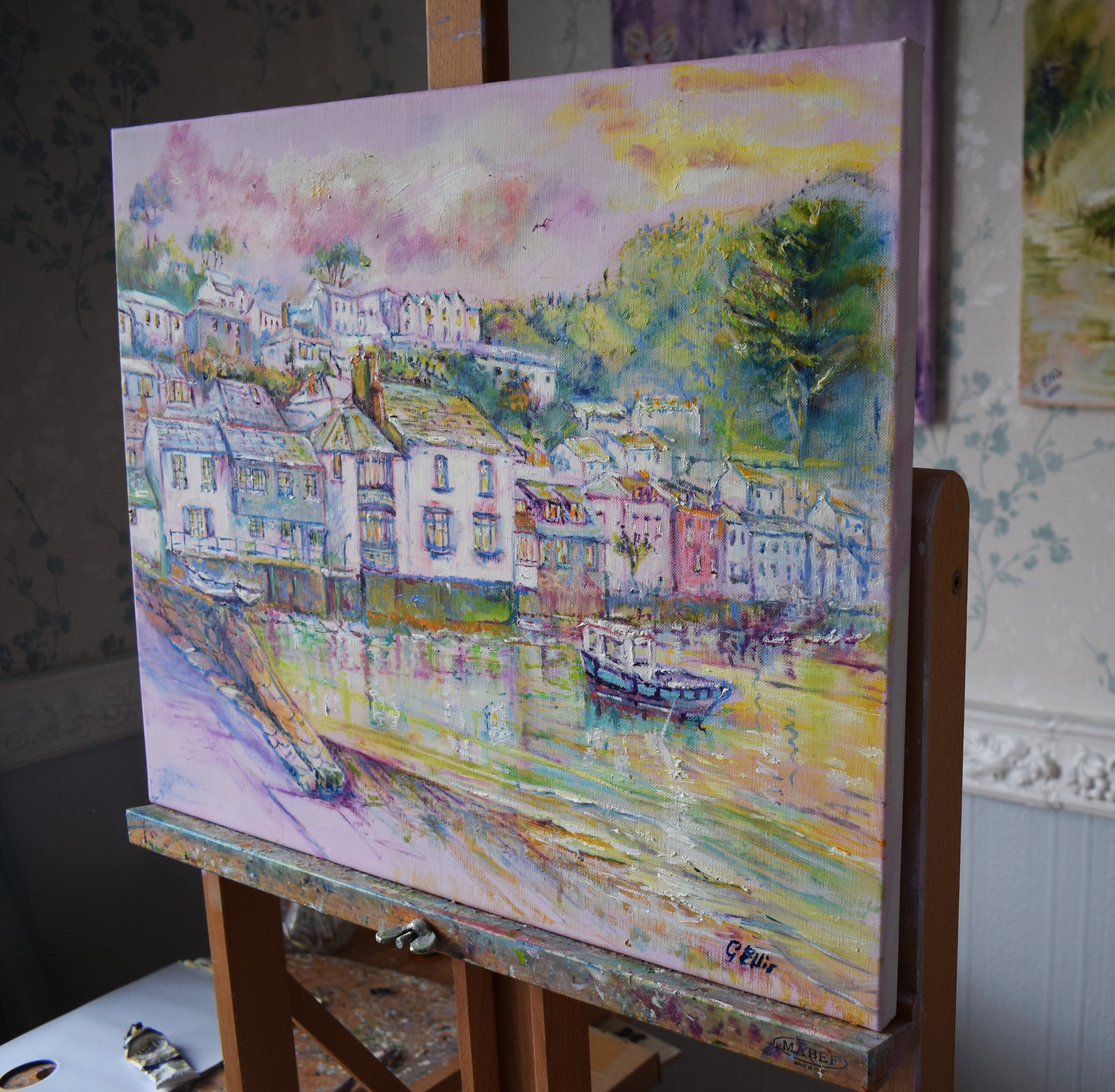 Fine Art Original Landscape Oil Painting Polperro Cornwall - Etsy