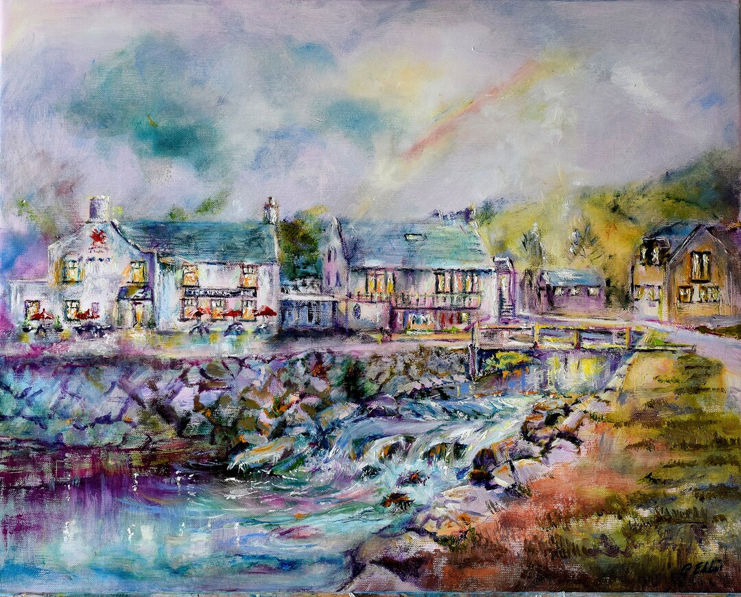 Fine Art, Original Landscape Oil Painting of Solva St Brides Bay ...