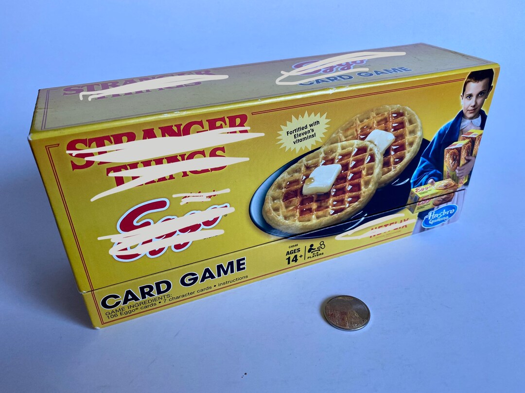 Str Things TV Show Season 1 Waffle Card Game, Scary Show Card Board ...