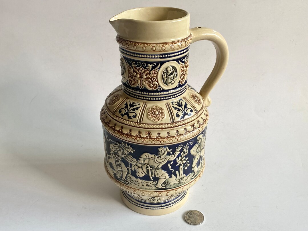 Vintage Ceramic Marzi & Remy Beer Jug, Antique West Germany Beer ...