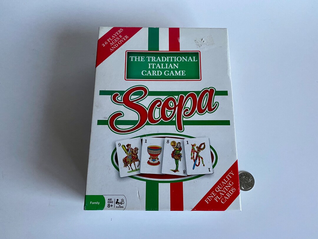Scopa Family Game, the Traditional Italian Card Game, Rare Card Game ...