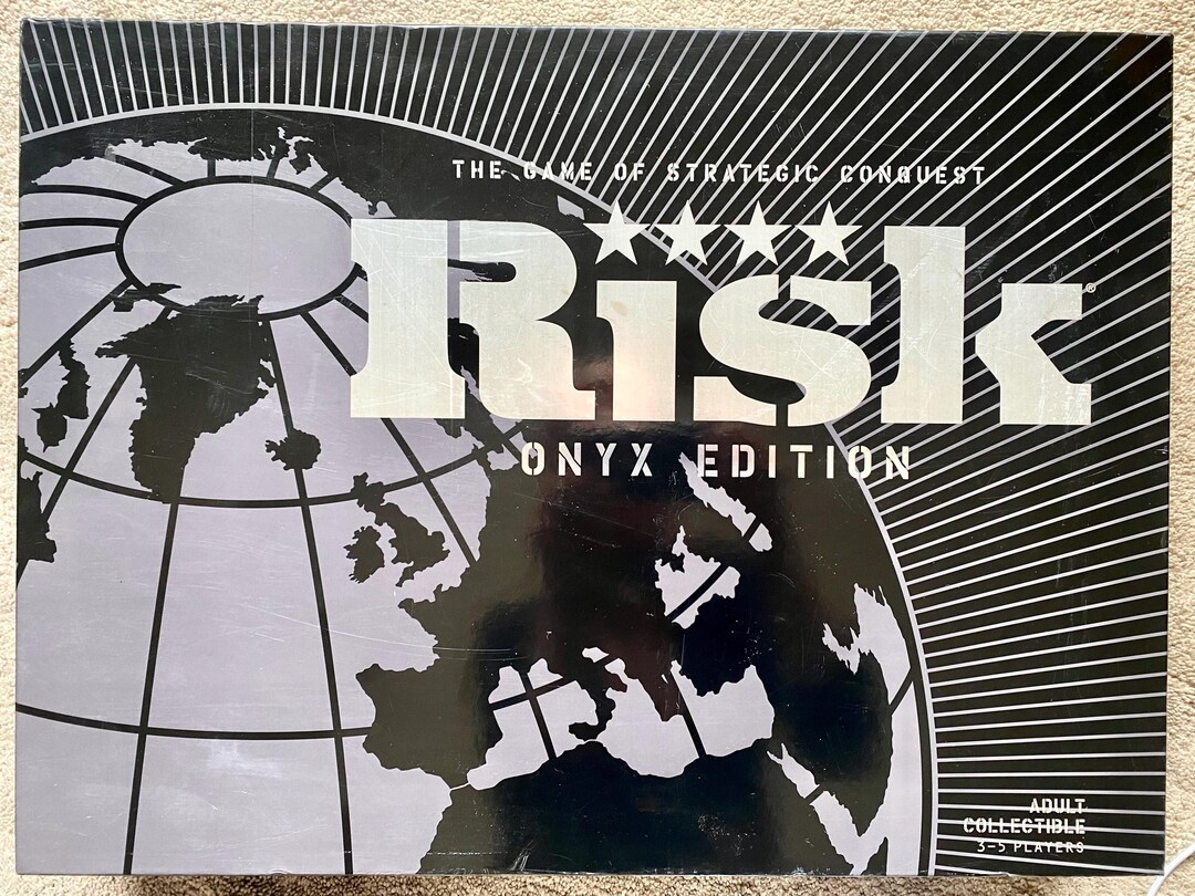 Brand New Opened ONYX Edition RISK Board Game, Adult Collectible ...