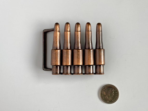 Vintage Ammo Shells Belt Buckle, Ammo Shells Imitatio… - Gem