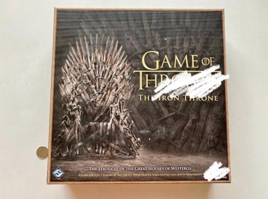 Game of Thr the Iron Throne Board Game, GOT TV Show Board Game ...